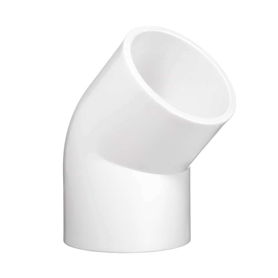 Schedule 40 PVC 45 Degree Slip Elbow - Size : 1 1/2" | Drip Depot